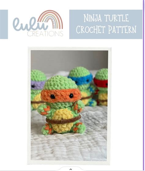 Ninja Turtle Crochet Pattern Etsy