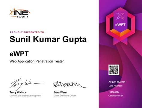 Cybersecurity Penetrationtesting Ejpt Ewpt Professionaldevelopment Careergrowth Infosec