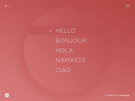 Choose Your Language Interface Language Interface Chosen