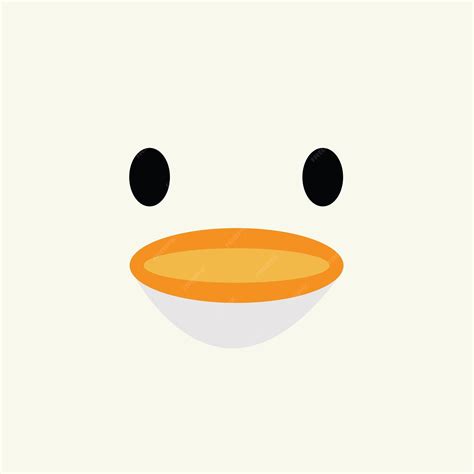 Premium Vector Duck Face Vector Illustration