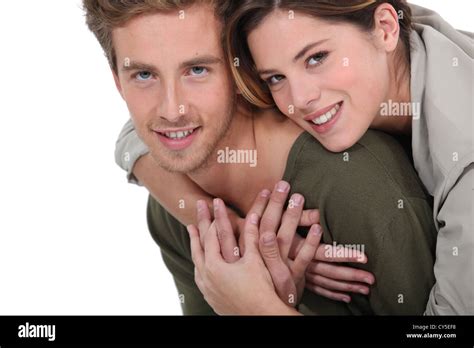 A Cute Couple Hugging Stock Photo Alamy