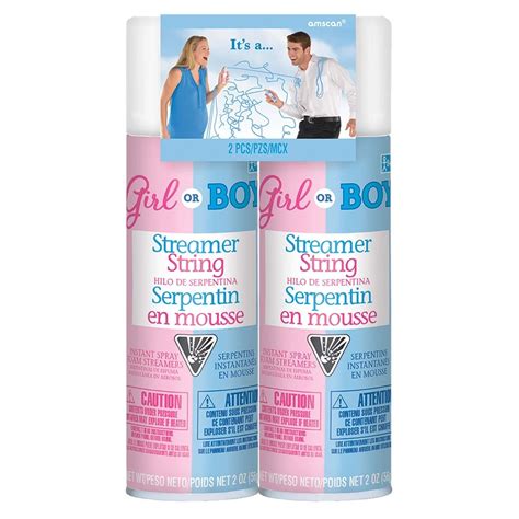gender reveal streamer sting 2 piece pack partyenfolie