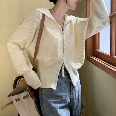 빅카라 투웨이 집업 니트 가디건 Ba9123