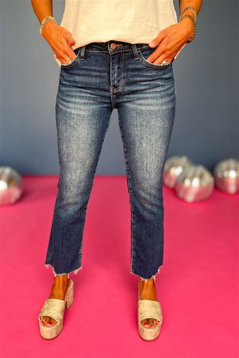 Lovervet By Vervet Mid Rise Cropped Mini Bootcut Jeans Final Sale Ssys