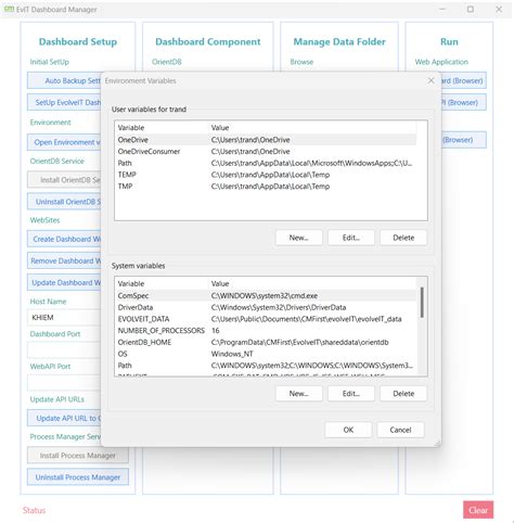 Dashboard Configuration Tool