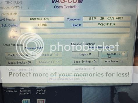 How To Code ESP Off VW Vortex Volkswagen Forum