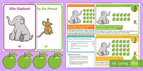 Eyfs Maths Counting Chilli Challenges Elephants Apples