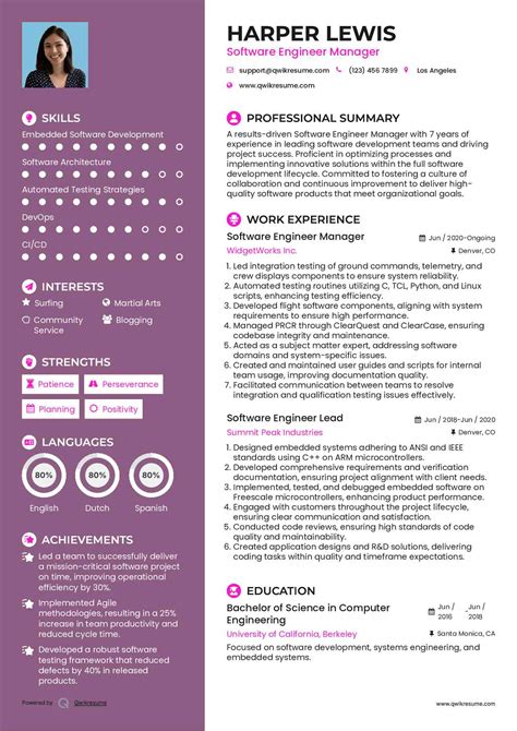 10 Software Engineer Resume Samples And Templates For 2025