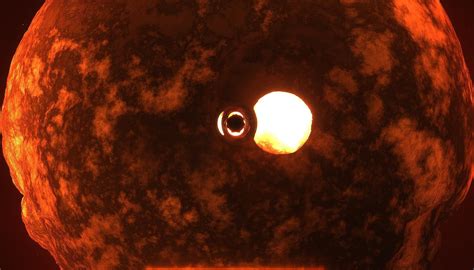 binary red supergiants with a planet that goes inside of its star and a