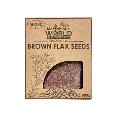 Organicbio Brown Flax Seeds เมล็ดแฟลกซ์ สีน้ำตาล Th