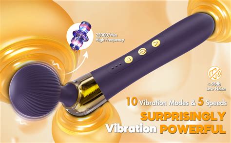 Tilted Head Vibrator Wand Adult Sex Toys Female Massager
