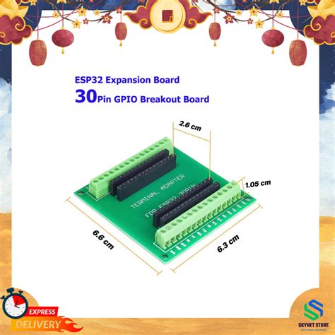 Esp32 Expansion Board 30pin Gpio Breakout Shopee Singapore