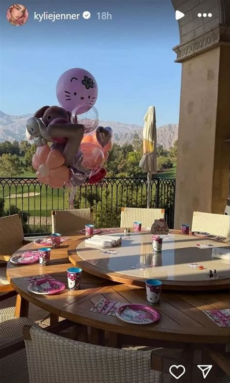 Inside Kyle Jenners Hello Kitty Themed Birthday Sleepover For Daughter