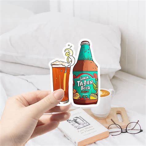 Beer Bottle Sticker Happy Drink Sticker Lemon Beer Sticker Mexican