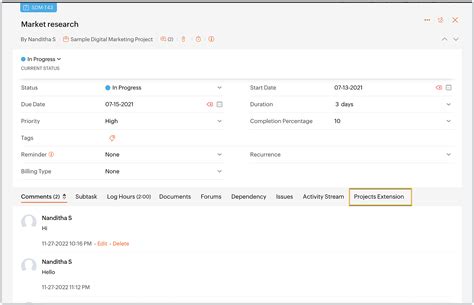 Building Extensions 1 Creating Testing And Editing Zoho Projects Extensions Using The Cloud