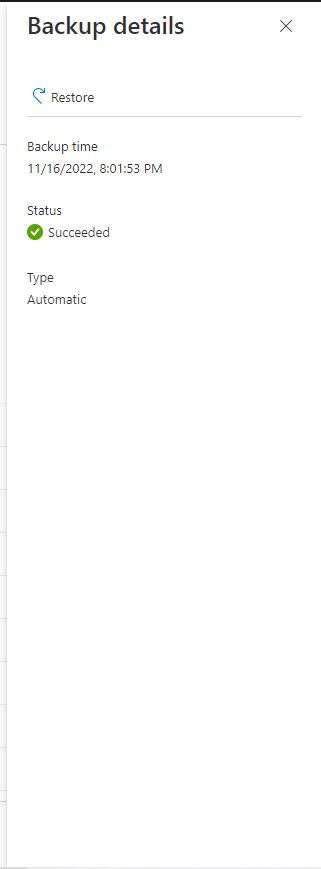Configuring A Backup Of Azure App Service Mohammed Ramees