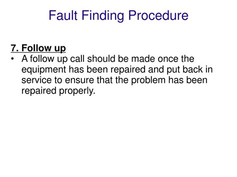 PPT Fault Finding Common Causes And Symptoms PowerPoint Presentation ID