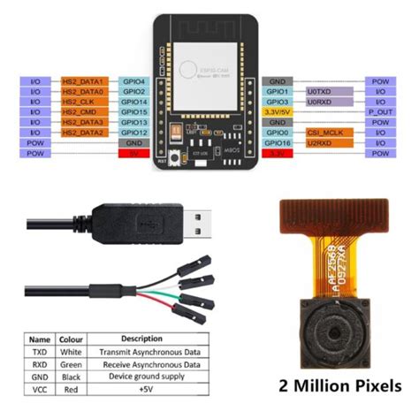 esp32 cam arduino kits monitor snapshot face detection recognition wifi