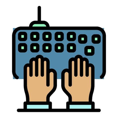 Premium Vector Typing Keyboard Icon Outline Typing Keyboard Vector
