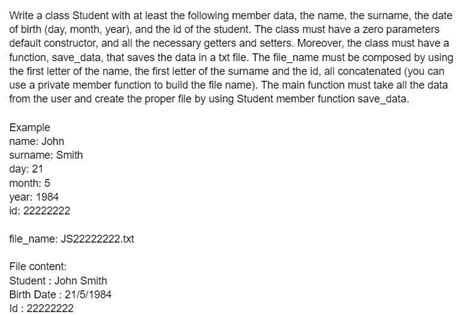 Solved Write A Class Babe With At Least The Following Chegg Com