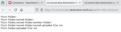 How To Use Object Storage — Destination Earth Data Lake 001 Documentation