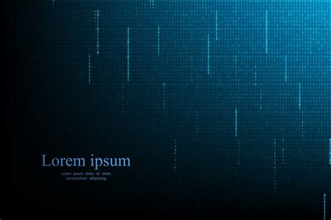 Premium Vector Streaming Binary Code Background