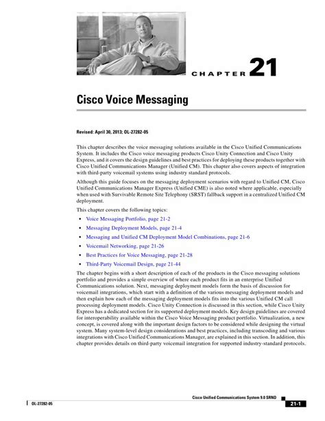PDF Cisco Voice Messaging DOKUMEN TIPS