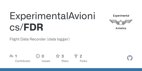 Github Experimentalavionics Fdr Flight Data Recorder Data Logger
