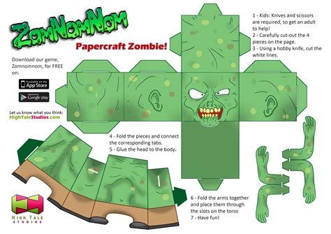 Papercraft Zombie