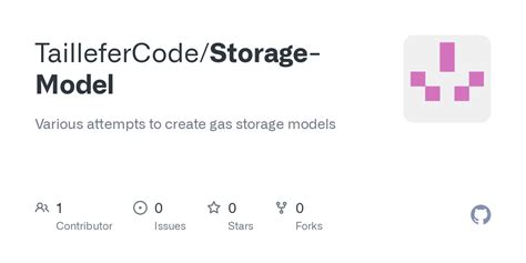 GitHub TailleferCode Storage Model Various Attempts To Create Gas Storage Models