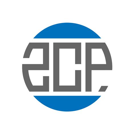 Zcp Letter Logo Design On White Background Zcp Creative Initials