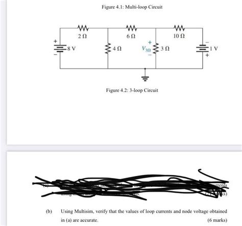 Solved Figure 4 1 Multi Loop Circuit 2Ω 612 10 Ω 8 V 4Ω