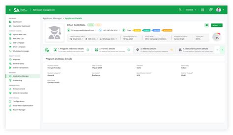 application form builder integrate with school admission crm