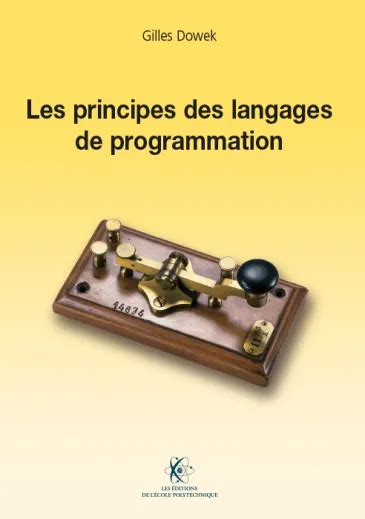 Les Principes Des Langages De Programmation Editions De Lx