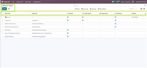 How To Create A Website Menu And Page In Odoo
