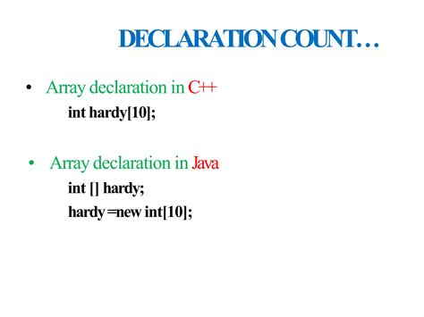 Arrays In Java Oopj Ppt Programming Languages Computing