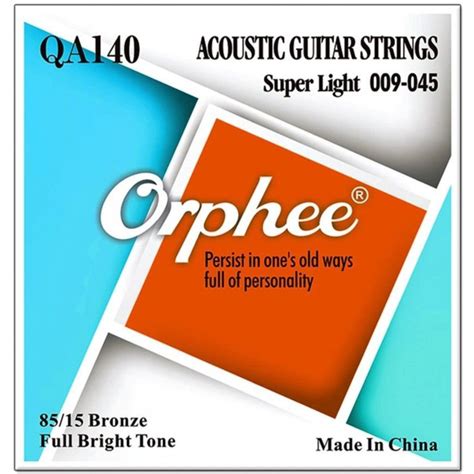 Струны для акустической гитары ORPHEE QA140 (9-45), фосфорная бронза ...