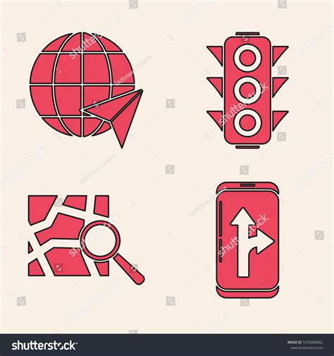 Set Infographic City Map Navigation Location Stock Vector Royalty Free 1670085862 Shutterstock