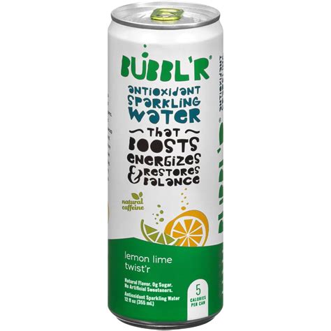 Bubblr Water Sparkling Lemon Lime Twist 12 Fl Oz Pack Of 12
