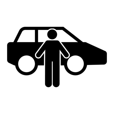 Car Man Vector Icon Vector Art At Vecteezy