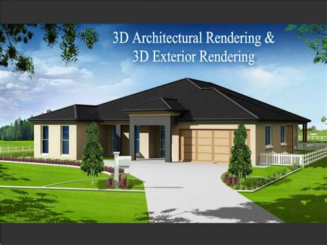 PPT D Architectural Rendering And D Exterior Rendering PowerPoint Presentation ID