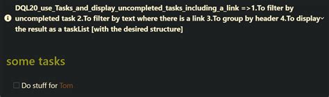 Query Incomplete Tasks On All Notes Mentioning Person A Help Obsidian Forum