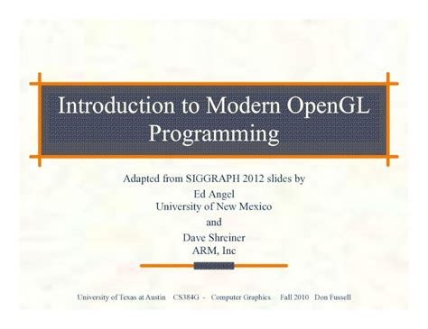 pdf introduction to modern opengl programmingfussell courses cs384g