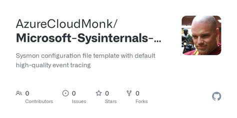 Github Azurecloudmonkmicrosoft Sysinternals Sysmon Config Sysmon Configuration File Template