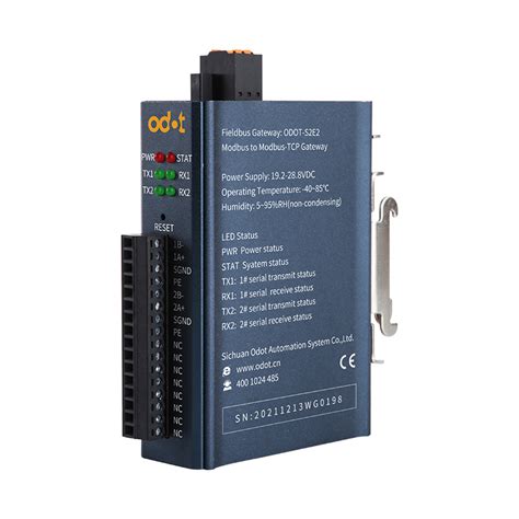 protocol converter modbus rtu ascii to modbus tcp with 2 serials port