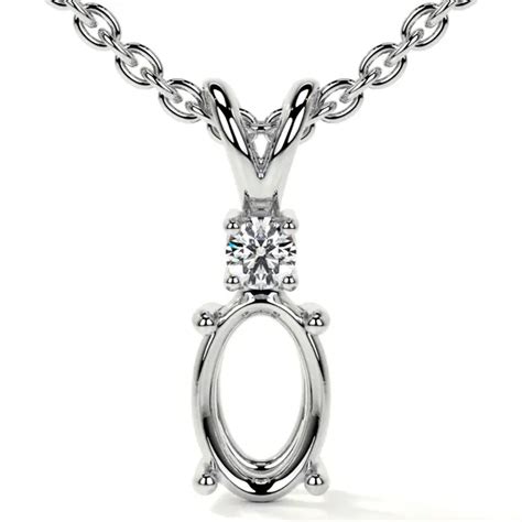 Round Diamond Pendant Setting 003cttw Gemsny