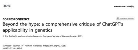 Partha Pratim Ray On Linkedin Chatgpt Ai Aichatbot Genetics