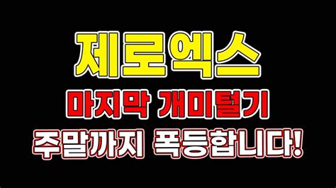 제로엑스 마지막 개미털기 주말까지 폭등합니다 제로엑스코인 제로엑스전망 코인추천 트레이더메타 Youtube