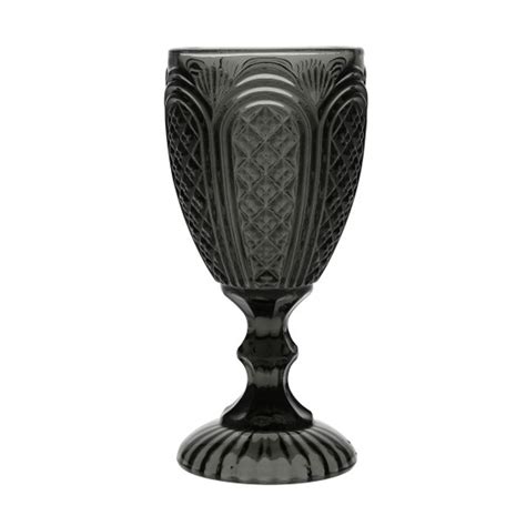 Black Water Goblet Eventioneers Event Rentals