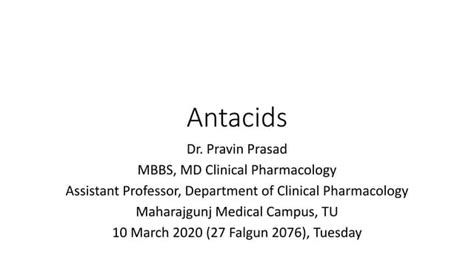 Antacids Pptx